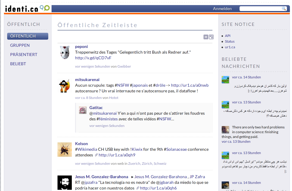 Status.net - Self-Hosted Web